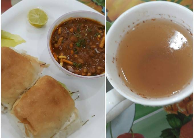 Missal Pav with Cinnamon Ginger Tea Recipe by Madhu Das - Cookpad