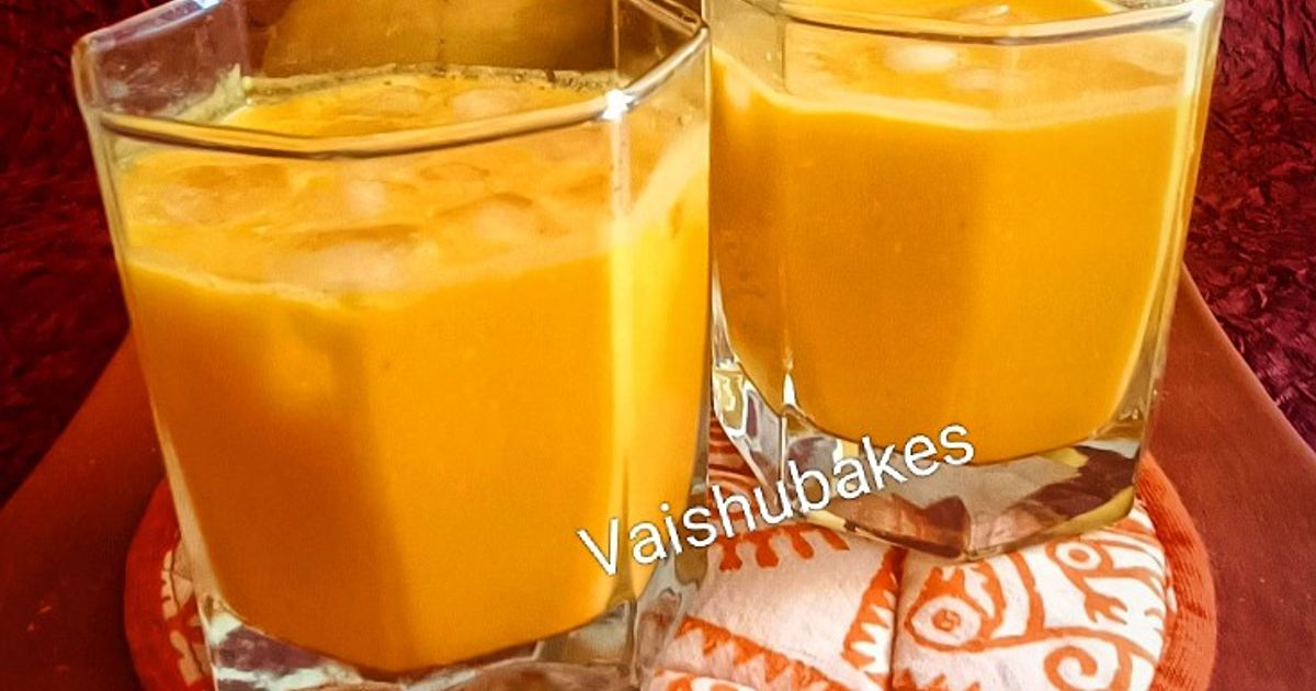 Mango Jaggery Milkshake Recipe by Vaishali Suhas - Cookpad