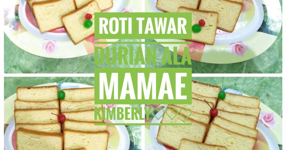 Resep Roti Tawar Durian oleh Tyzaki_Kitchen - Cookpad