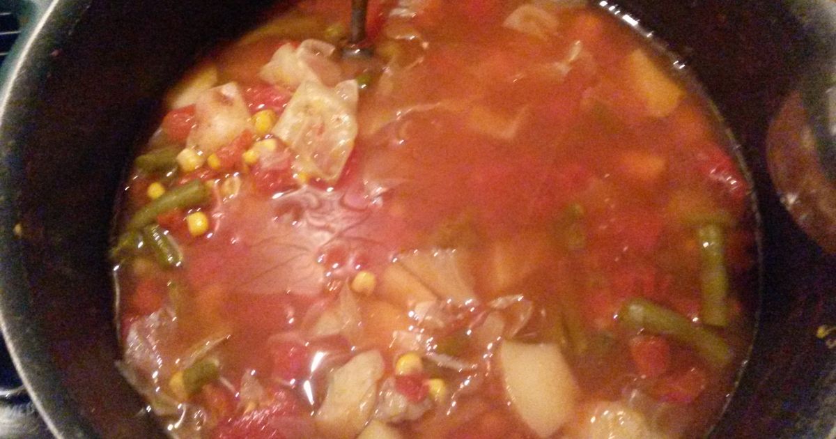 Mima's Hearty Vegetable Soup Recipe By Garrett Miller