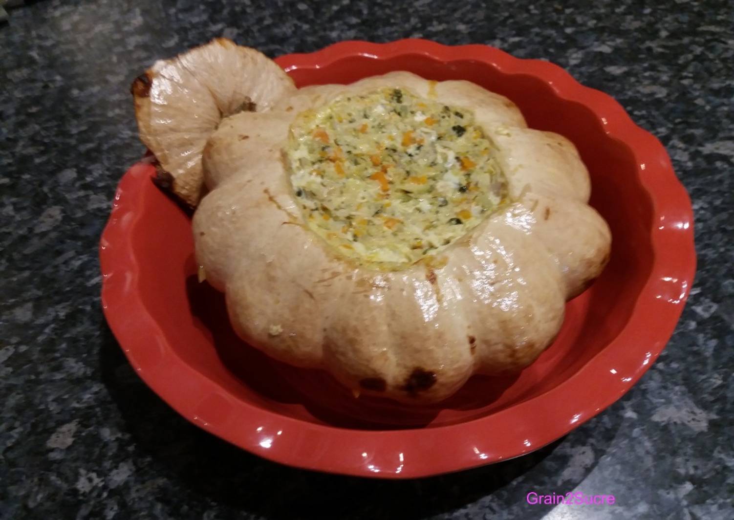 Pâtisson farci aux légumes de Grain2Sucre - Cookpad