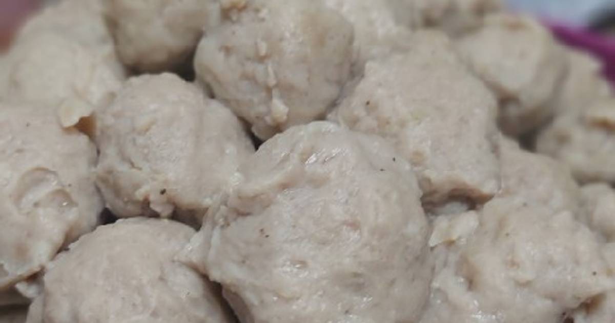 Resep Bakso Full Daging Sapi Kenyal Oleh Wulan Ramdhani Cookpad