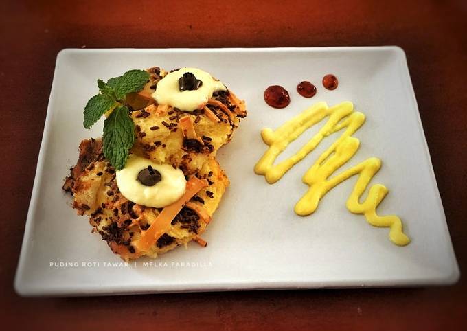 Resep Puding Roti Tawar dengan Saus Custard oleh Melka Faradilla Husna ...