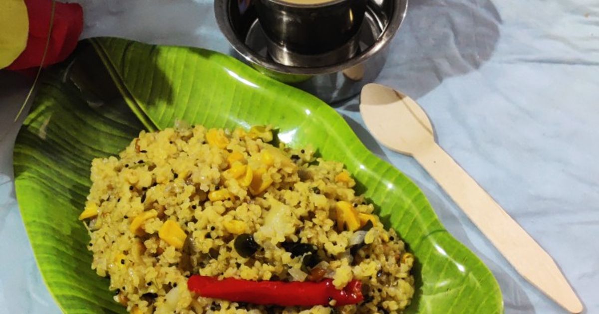 Corn Daliya Upma Recipe by Susmita Patnaik - Cookpad