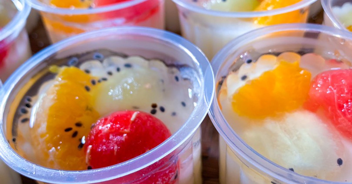Resep Puding Susu Buah (Dessert Segar) oleh fanny ayu - Cookpad