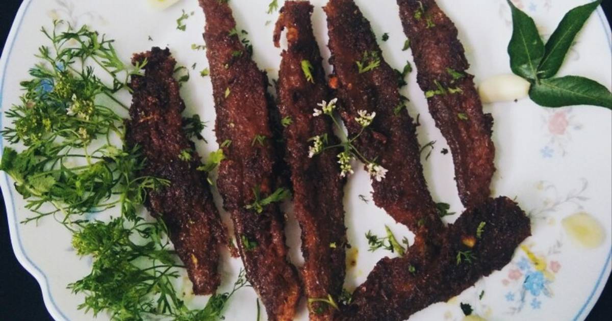 Thecha Bombil Fry Recipe by Anam Sayyed - Cookpad