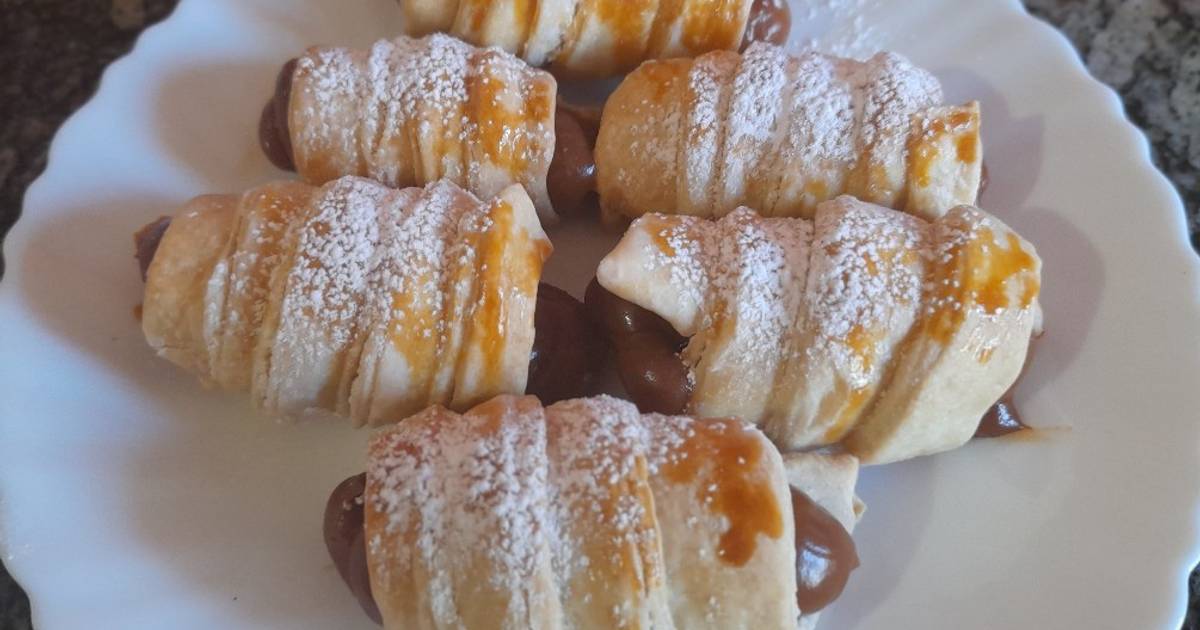 Cañoncitos con dulce - 50 recetas caseras- Cookpad