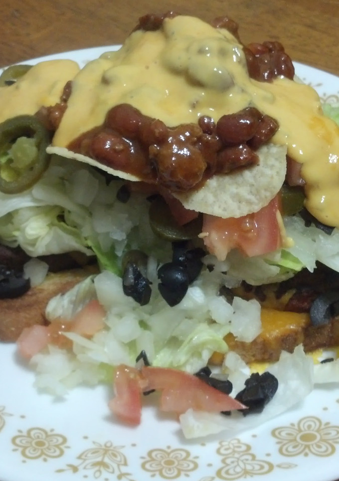 Open Face Nacho Cheeseburger Recipe by Goatman Farms/What's The Dilly ...
