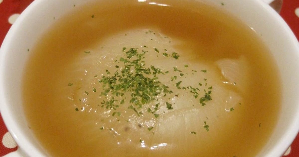 A Whole Onion! Sweet New Harvest Onion Consommé Recipe By Cookpad.Japan