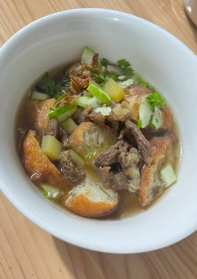 Resep Model Gandum Kuah Daging Palembang oleh MelissaS - Cookpad