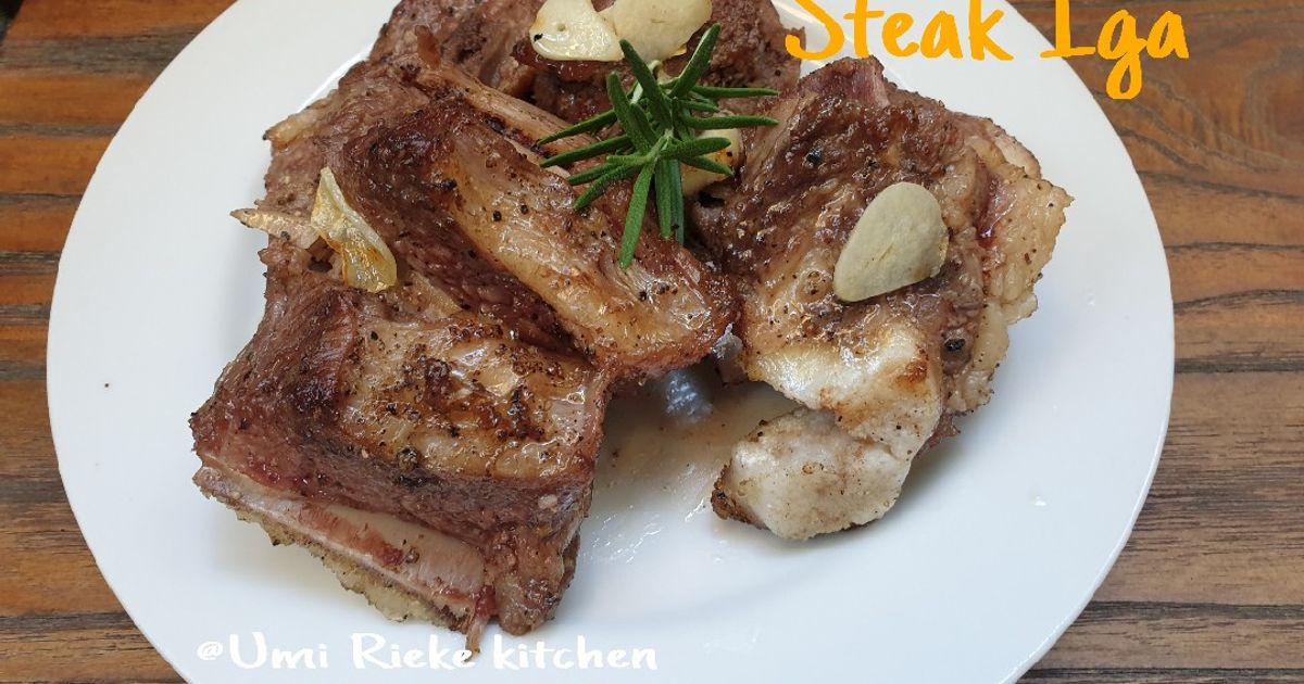 Resep Steak Iga 😁👌 oleh Umi Rieke Kitchen🍳 - Cookpad