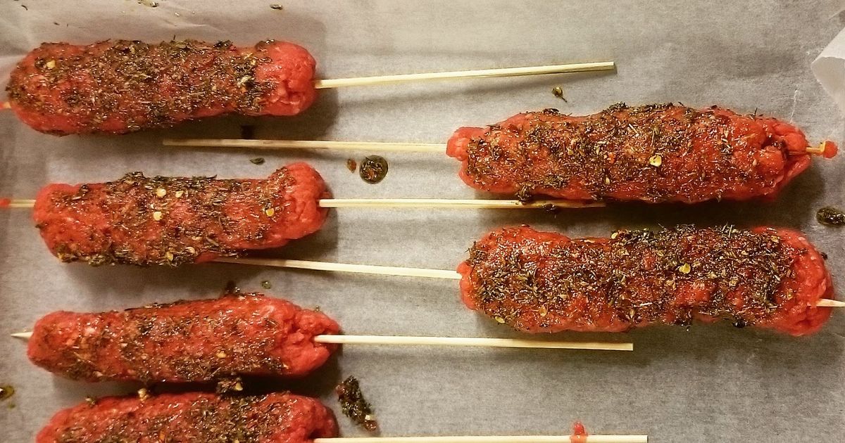 Minced Beef Skewer With Assorted Spices Recipe By Wolderkristiansen
