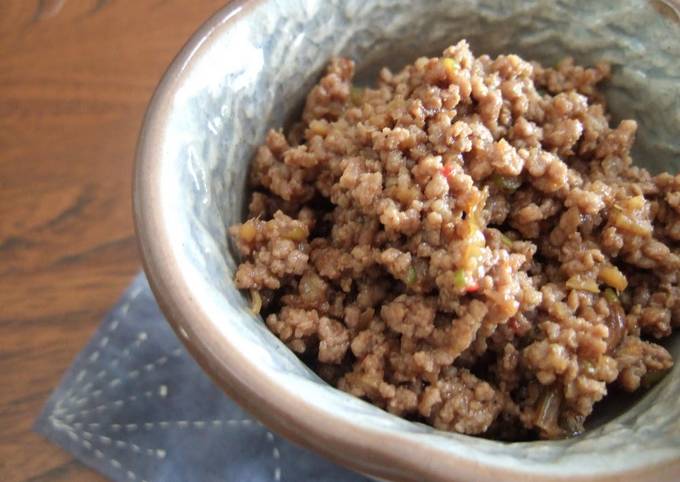 Spicy Pork Soboro Recipe by cookpad.japan - Cookpad