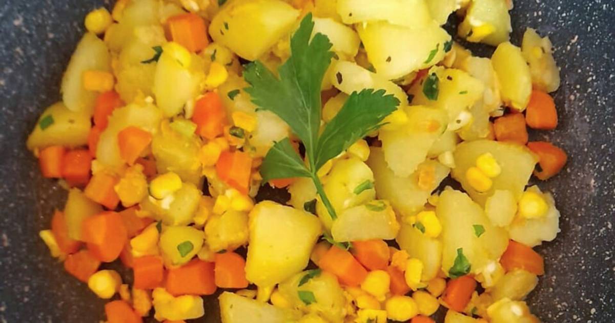 Resep Tumis Kentang Wortel Jagung Salmon (MPASI 10M+) oleh Nur Cahyo ...