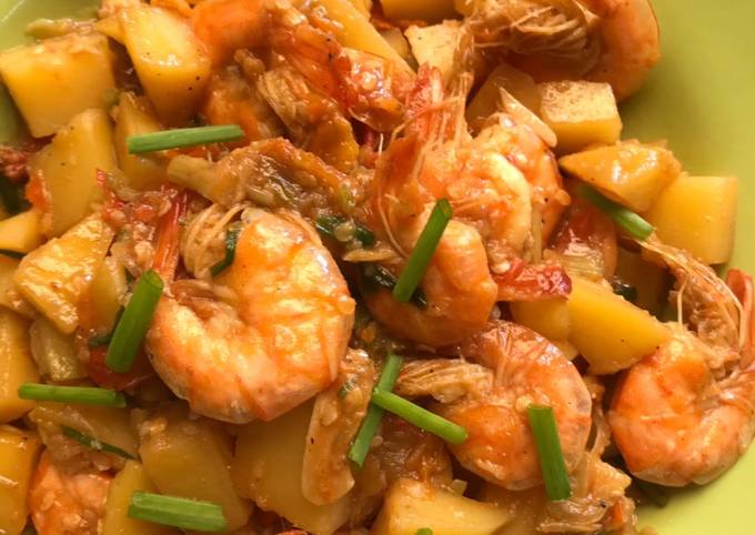 Resep Tumis Udang kentang oleh Amell - Cookpad