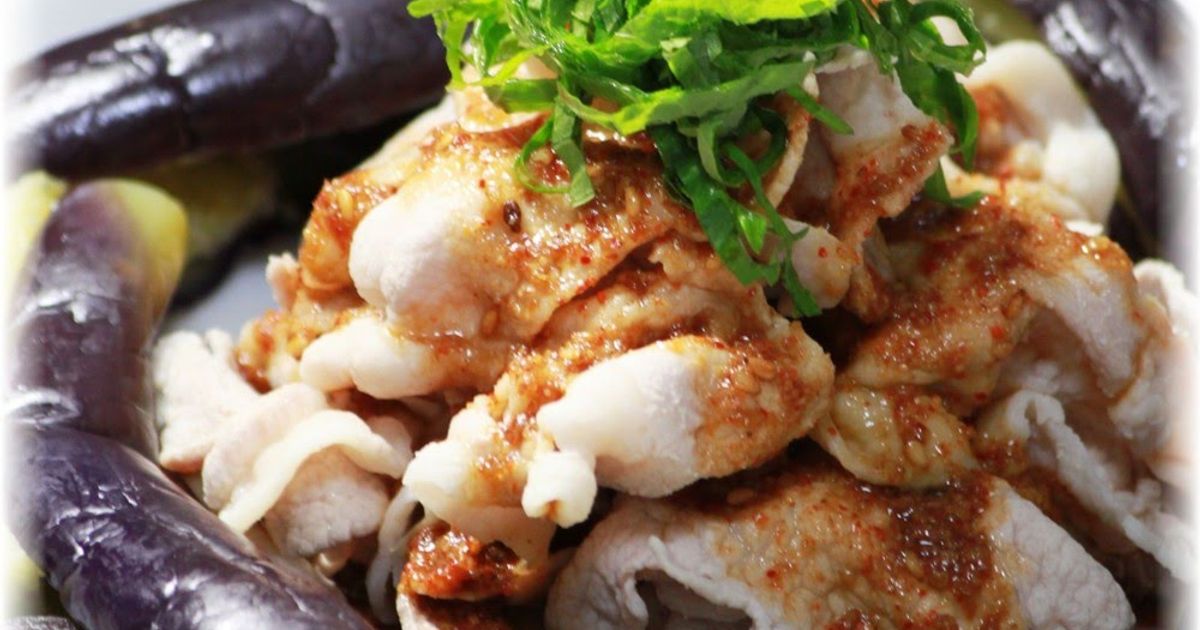 Cold Pork Shabu Shabu With Spicy Sesame Soy Sauce Recipe By Cookpad.Japan