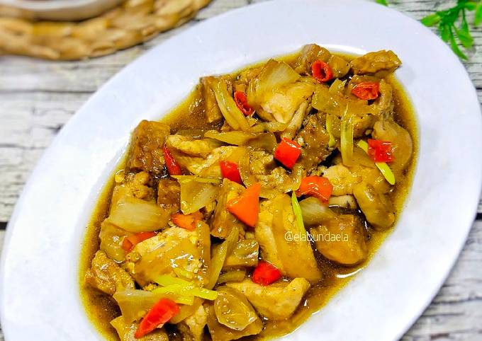 Resep Ayam Tempe Saus Tiram oleh Bunda Ela - Cookpad