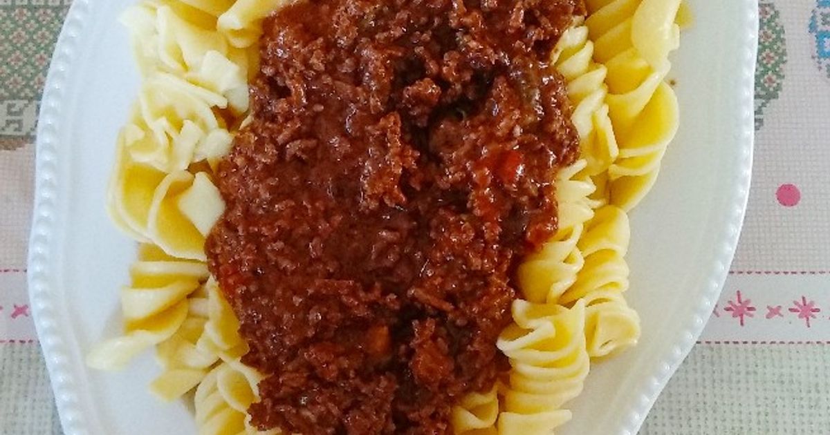 Pasta Mit Hack Schoko Soße Rezept von Leonella - Cookpad