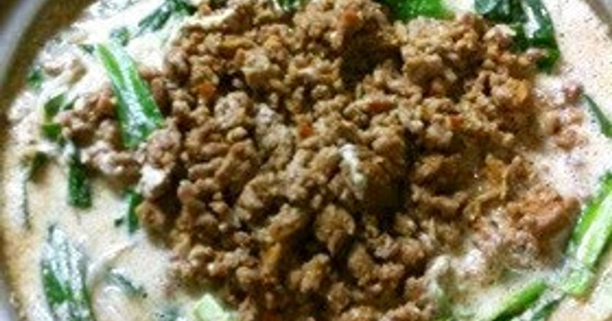 Soy Milk Dan Dan Hot Pot Recipe By Cookpad.Japan