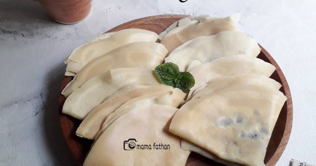 Resep Crispy crepes teflon oleh Mama fathan - Cookpad