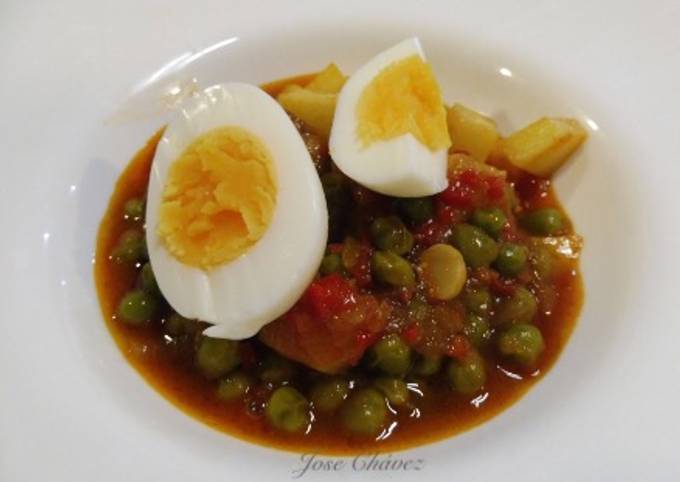 Arvejas compuestas Receta de Jose Chavez- Cookpad