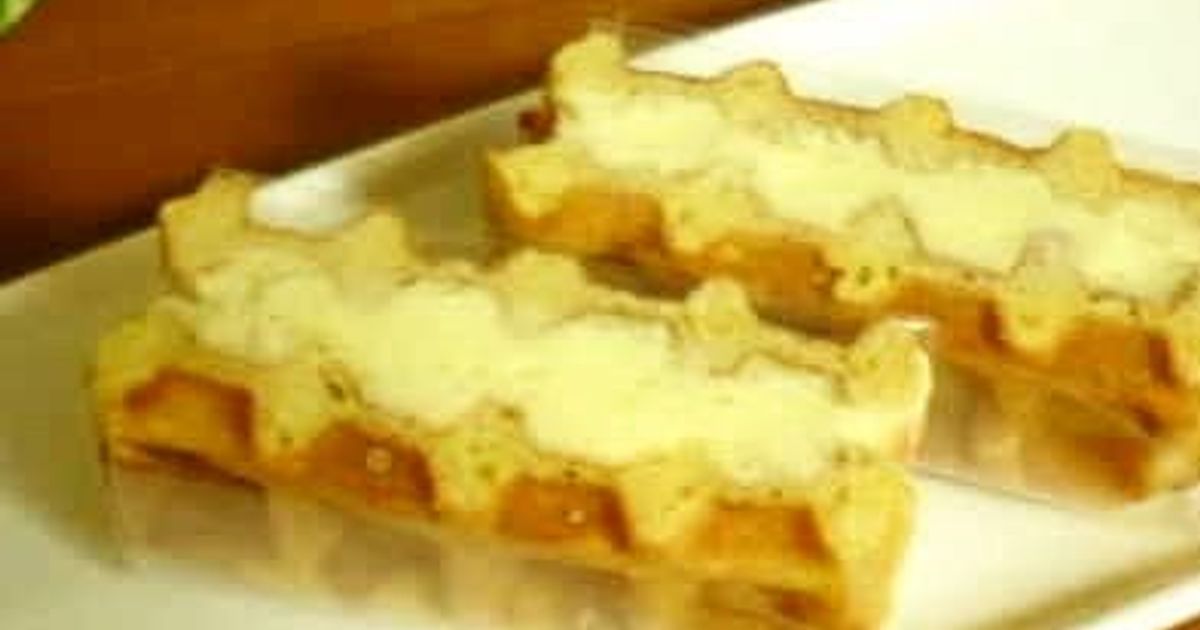 Easy Fluffy Waffle Custard Sandwich Recipe By Cookpad.Japan
