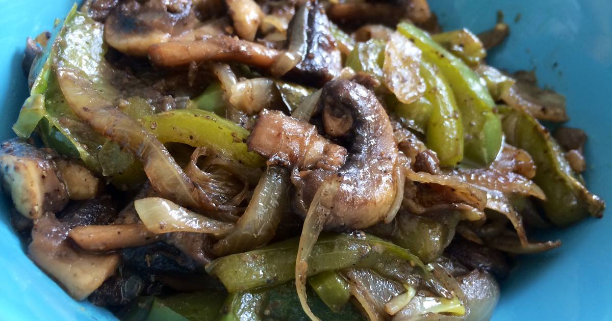 Mushroom Capsicum Pepper Fry Recipe by Ashwani Prasanna - Cookpad