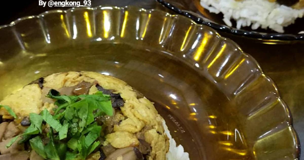 Resep Nasi Tim Telur Jamur oleh fd - Cookpad