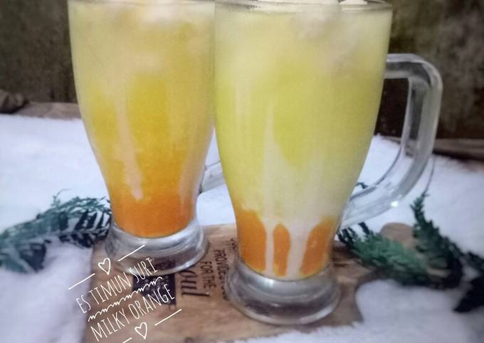 Resep 148.Es timun suri milky orange oleh Selvia oktaviani - Cookpad