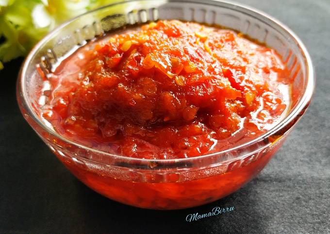 Resep Sambal Tomat Maknyus oleh Hayati MS - Cookpad