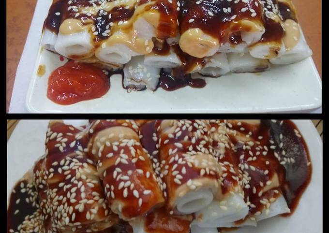 Resep Cheung Fan/Steamed Rice Roll oleh Hafshah Hajidah Arifin - Cookpad
