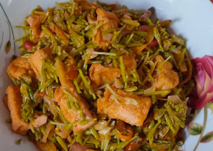 Resep Bunga Pepaya Tahu Tauco oleh Yusra Sfa - Cookpad