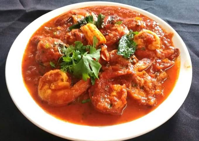 Prawns Masala Curry Recipe by 𝓗𝓪𝓼𝓷𝓸𝓸𝓻 - Cookpad