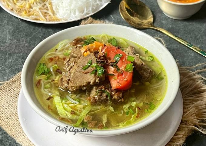 Resep Soto Seger Daging Sapi oleh anif agustina - Cookpad