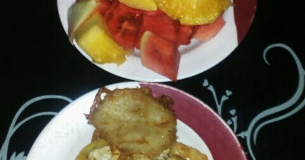 Golden yam and egg Recipe by fatima abubakar - Cookpad