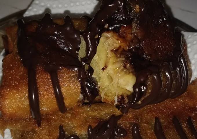 Resep Pisang Coklat Lumer oleh untung fridiono - Cookpad