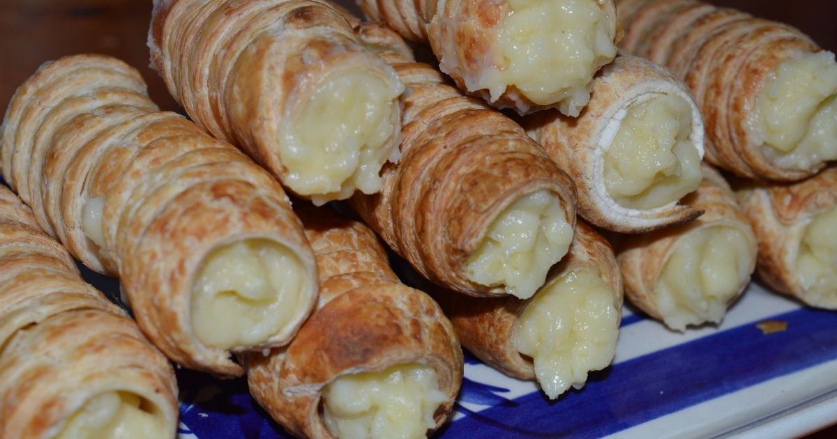 Cañoncitos De Hojaldre Con Pastelera Receta de Fabio Talibs- Cookpad
