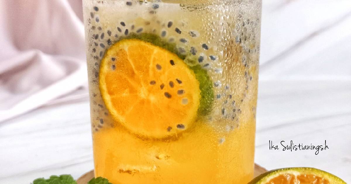 Resep Es Jeruk Selasih oleh Ika Sulistianingsih - Cookpad