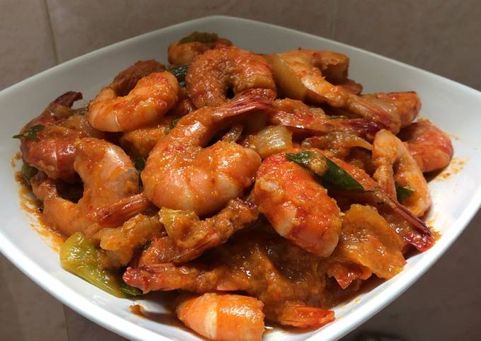 Resep Udang Saos Padang oleh Riendu Amanda - Cookpad