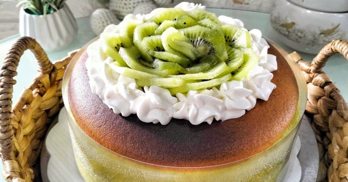 Resep Pandan cheddar cheese cake oleh Yenny Laurensia - Cookpad