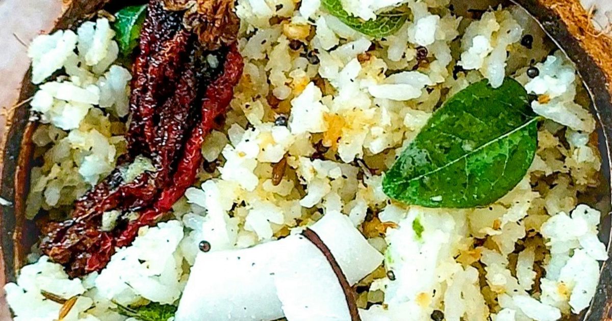 Thenga Choru (Coconut Rice) Recipe by Shradha Nema (foodgazin') - Cookpad