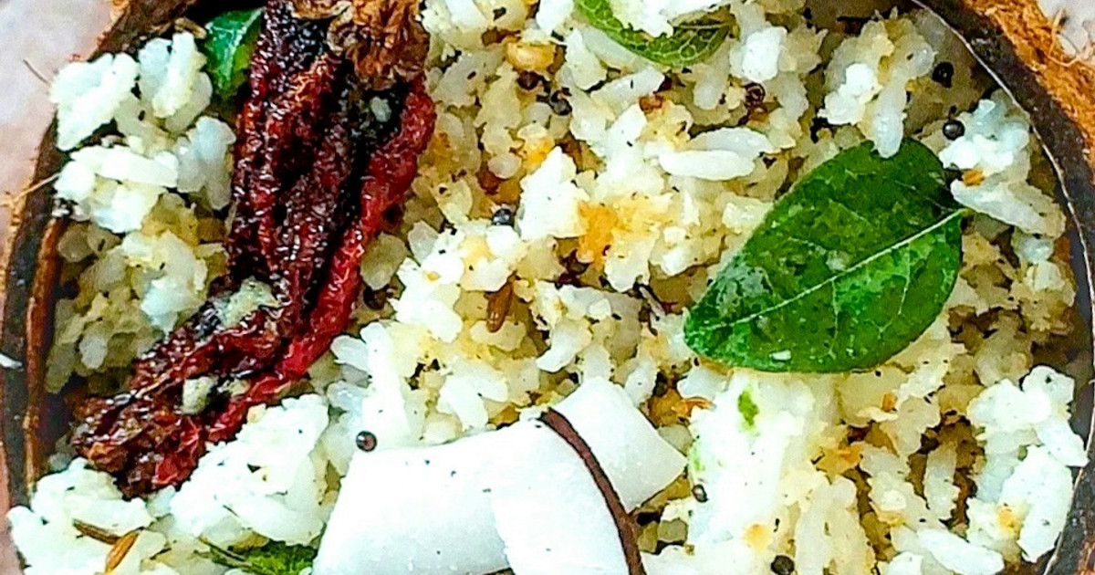 Thenga Choru (Coconut Rice) Recipe by Shradha Nema (foodgazin') - Cookpad