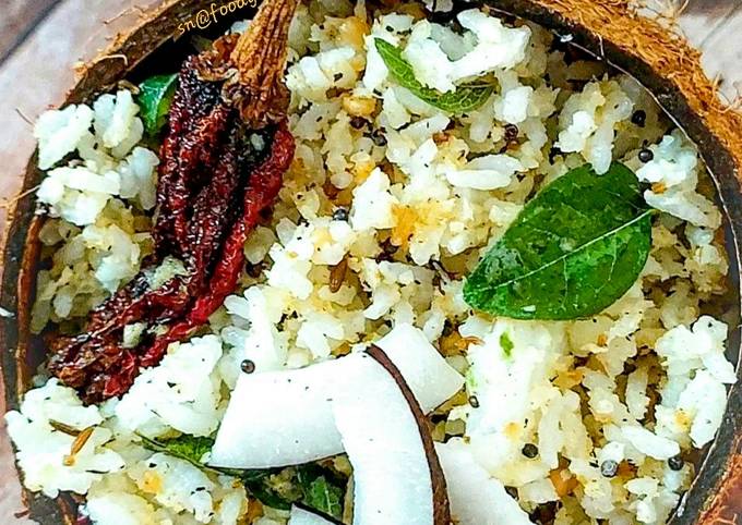 Thenga Choru (Coconut Rice) Recipe by Shradha Nema (foodgazin') - Cookpad