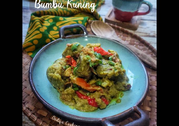 Resep 279. Ati Ampela Bumbu Kuning (Rempelo Hati diBumbu Kuning) oleh ...