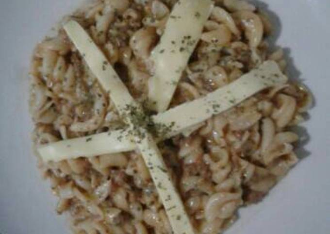 Pasta con salsa y picadillo Receta de nori pp- Cookpad