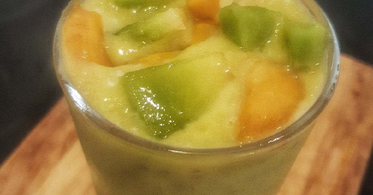 Musk Melon 💚 Mango Smoothie Recipe by Tunarap