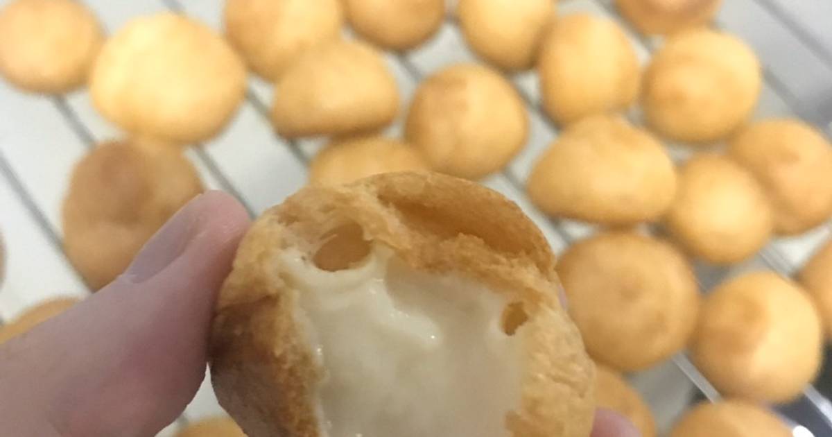 สูตร Mini Choux 🥛🧈 (มินิชูว์ครีม) ((เอแคลร์ไทย)) โดย 🧁 My Sweet - Cookpad