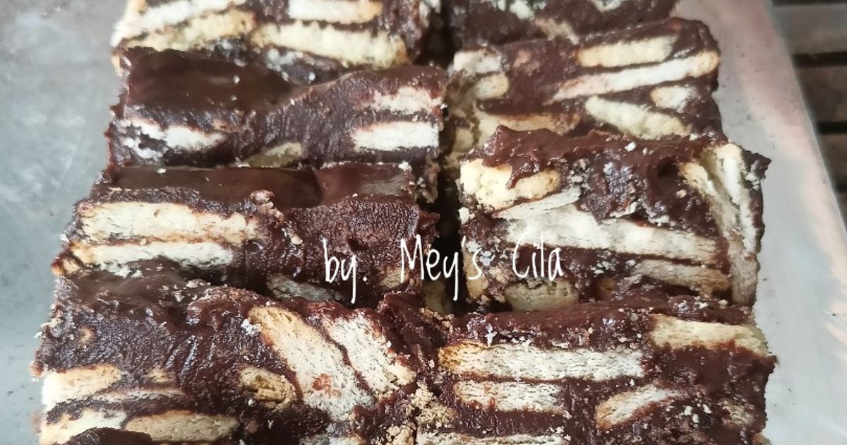 Resep kue batik biskuit marie rumahan enak dan mudah - Cookpad