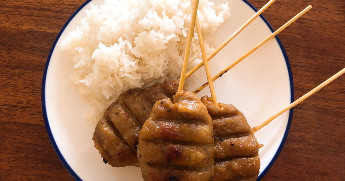 Quick Recipe For Another Type Of Thai Pork Skewer"Called" Moo Ping Nom ...