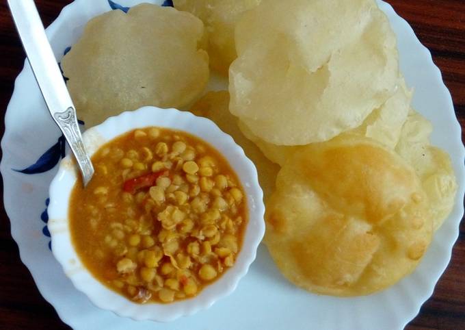 Luchi ar cholar dal Recipe by Polly Basu - Cookpad